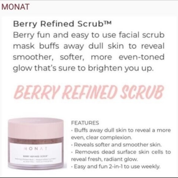 Monet | Skincare | Monat Berry Refined Scrub Perfecting 2in Exfoliating ...